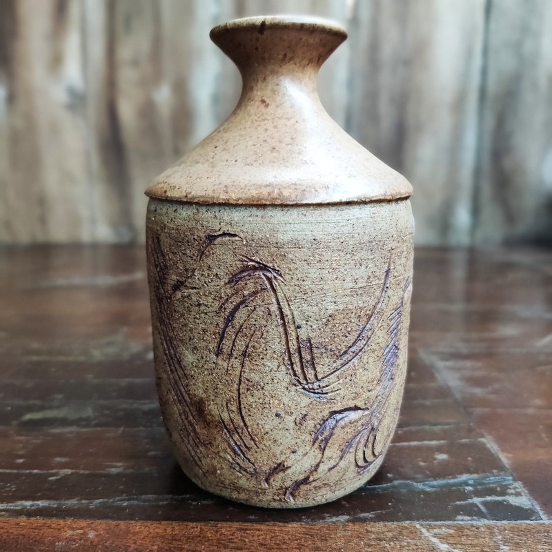 Stoneware Vase - Etsy