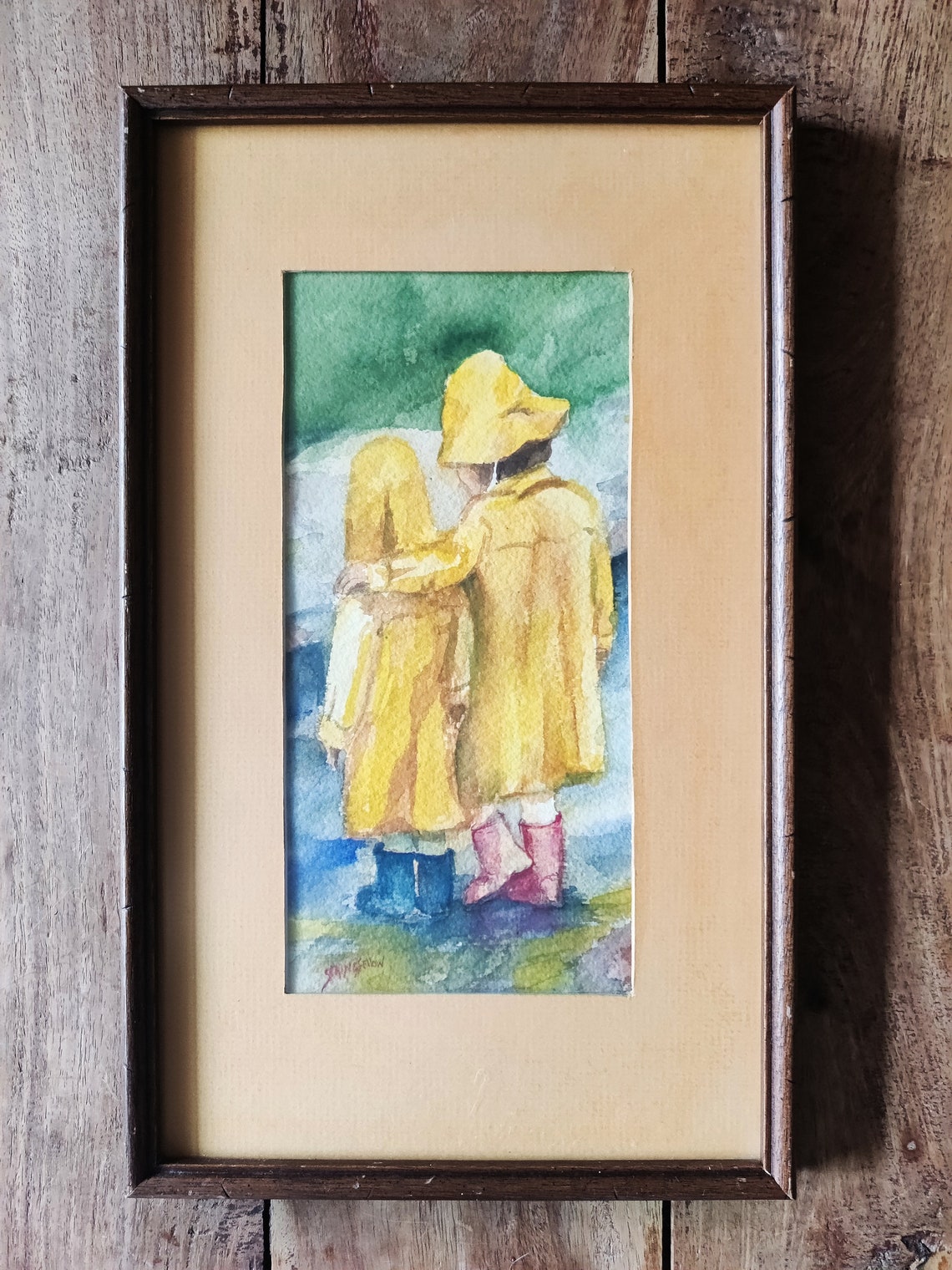 Vintage Watercolor Painting by Jeanie Stringfellow Original - Etsy