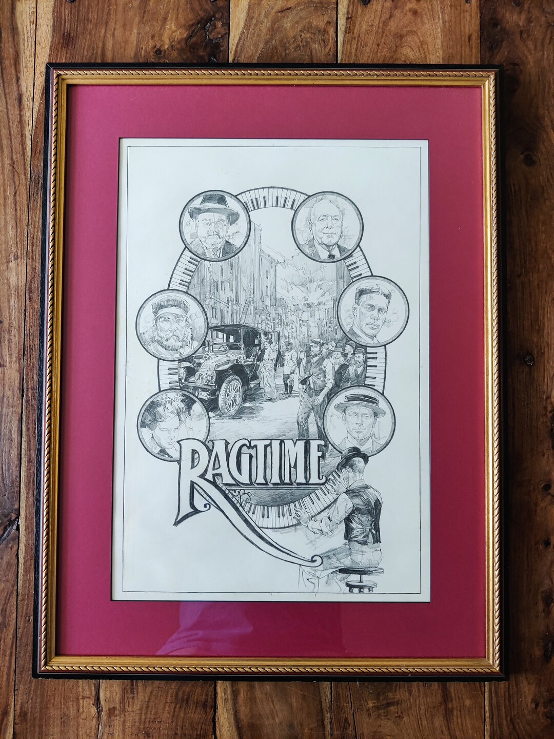 Vintage Original Pencil Sketch for Ragtime Movie Original Art Vintage ...