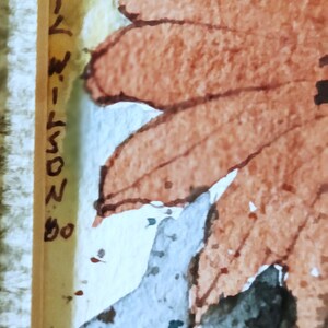 Vintage Watercolor Painting by Phil Wilson Original Art Flower ...