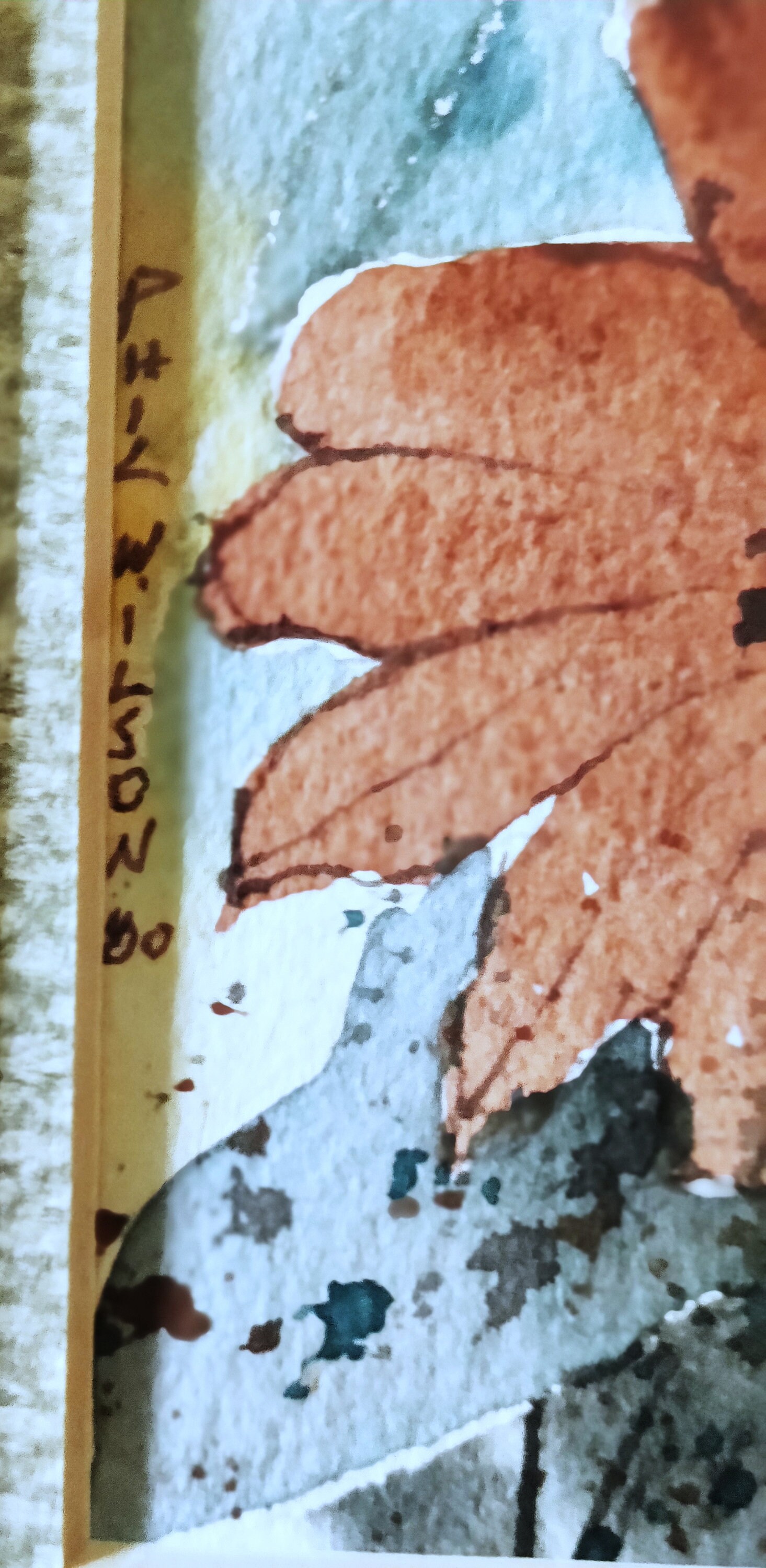 Vintage Watercolor Painting by Phil Wilson Original Art Flower ...