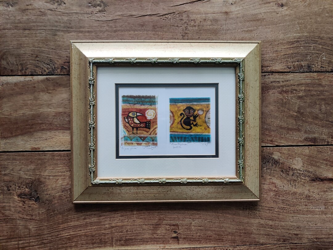 Miniature Batik Art Original Art Wildlife Art Batik Paintings Folk Art ...