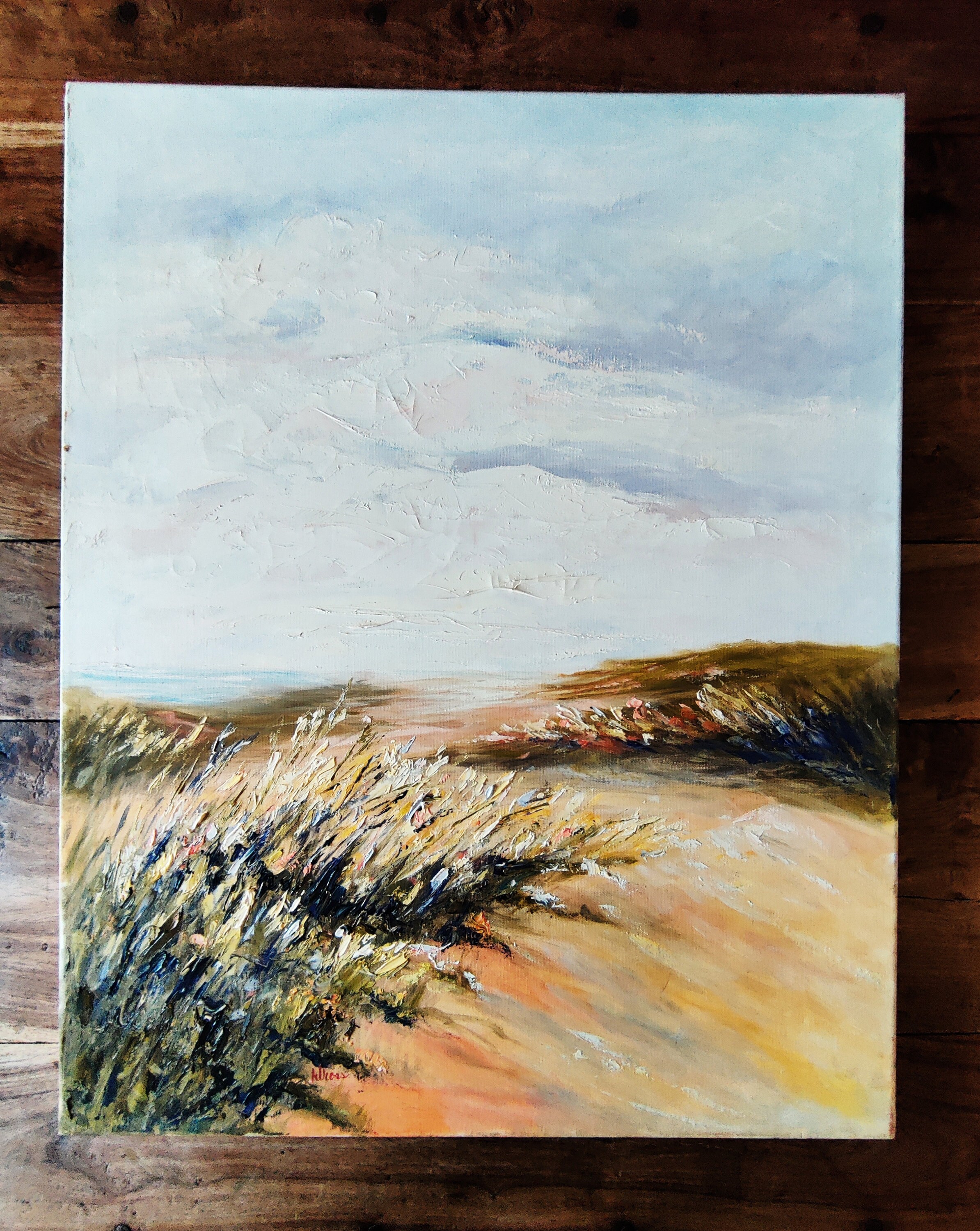 Mary L Ross óleo sobre lienzo pintura arte original paisaje - Etsy España