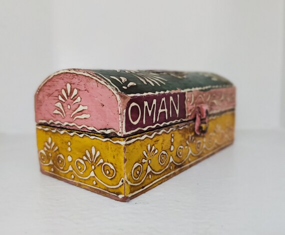 Vintage Trinket Box Oman Islamic Art Arabic Art - Gem