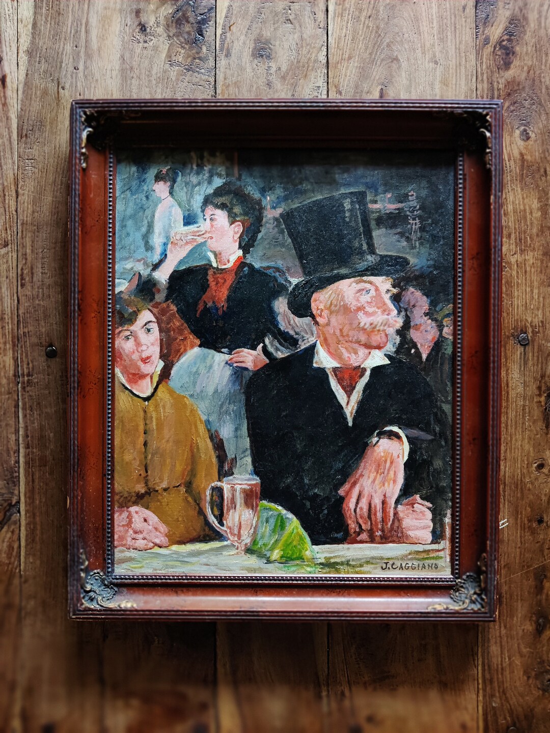Joseph Caggiano Oil Painting Original Art Edouard Manet Artist Joseph ...