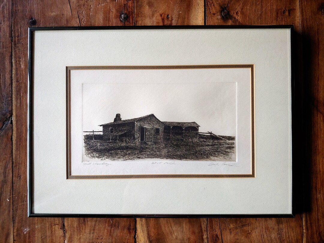 Dale Conner Etched Print, Artist Proof, Texas Art, Dale Conner Artist ...
