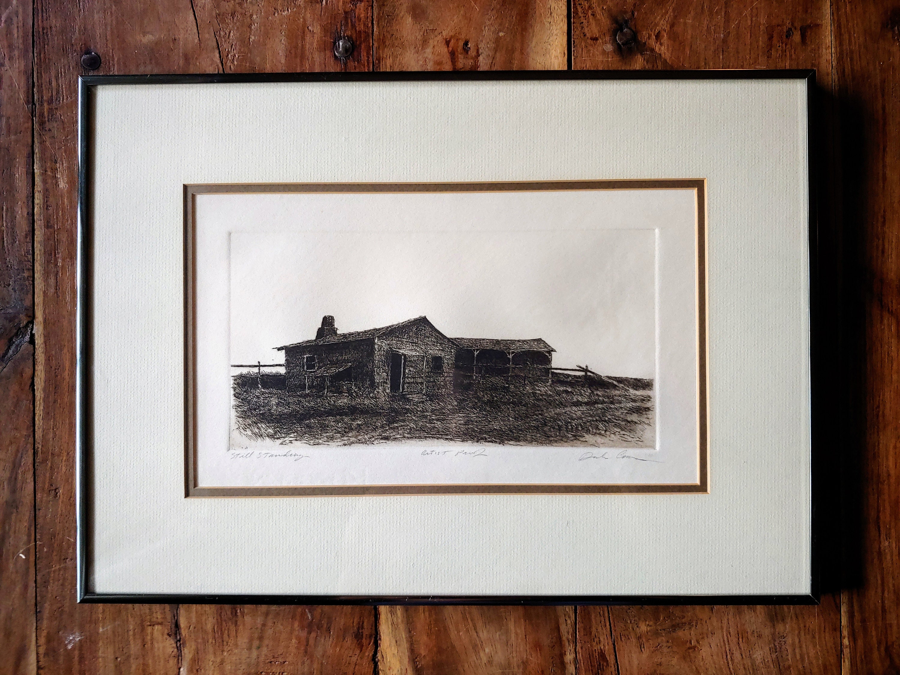 Dale Conner Etched Print Artist Proof Texas Art Dale Conner - Etsy