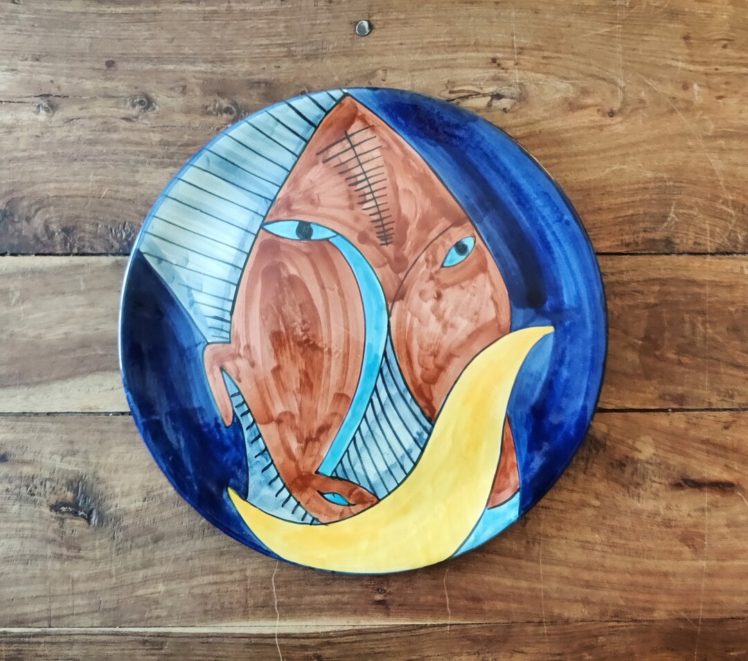 Vintage Amora Pottery Mexico Plate Original Art Mexican Art Pottery ...