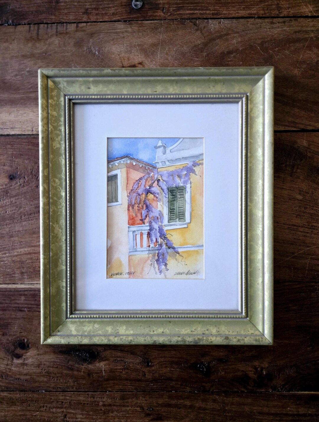 Diane Moon Watercolor Painting Original Art Venice Paintings Italian ...