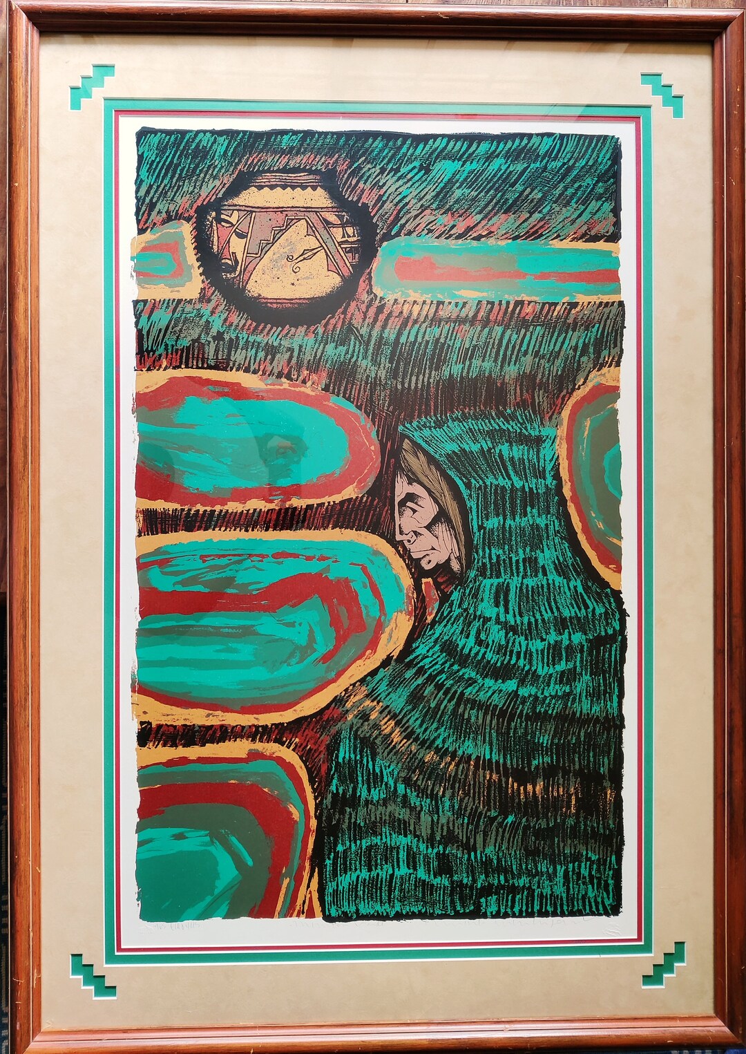 Amado Pena Screenprint Southwestern Art Native American Art Amado Pena ...