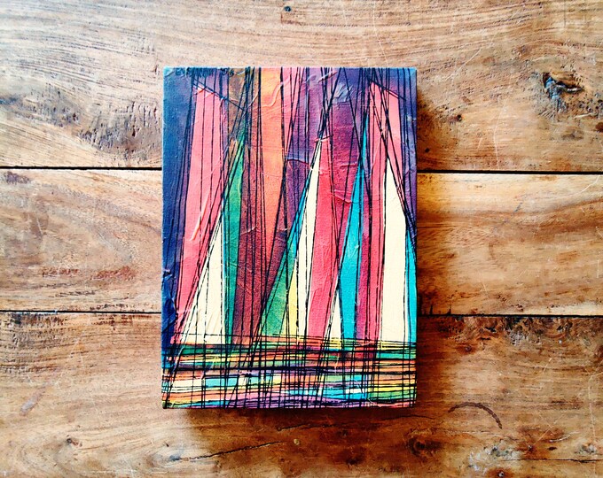 Mid Century Abstract Paintings by Magnus Engstrom Original Art Abstract ...