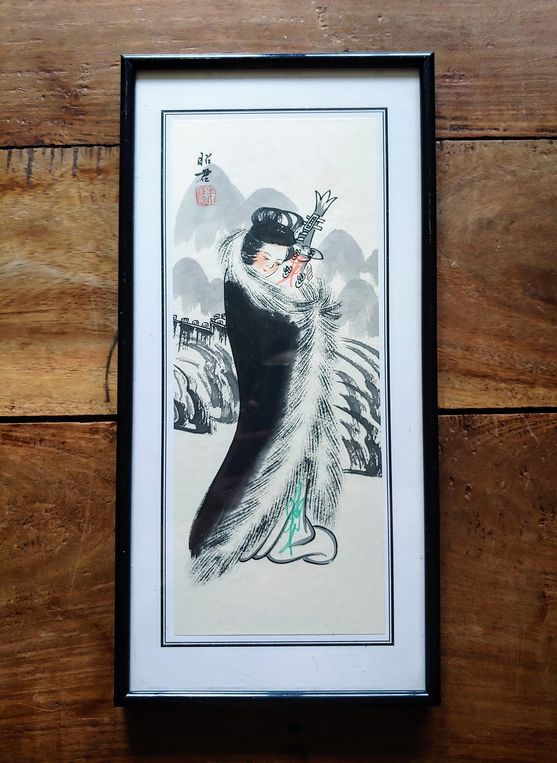 Vintage Chinese Ink Painting Original Art Chinese Art | Etsy