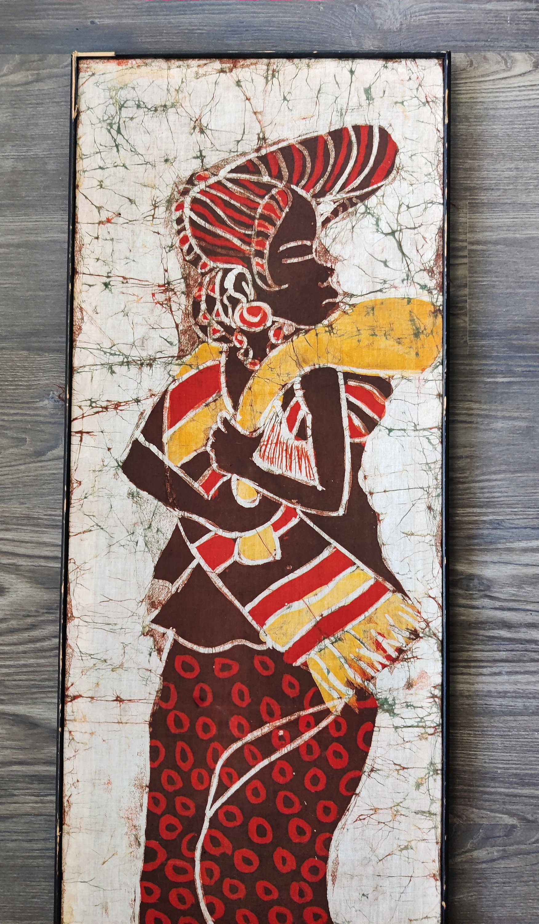 1970s Original Batik Art