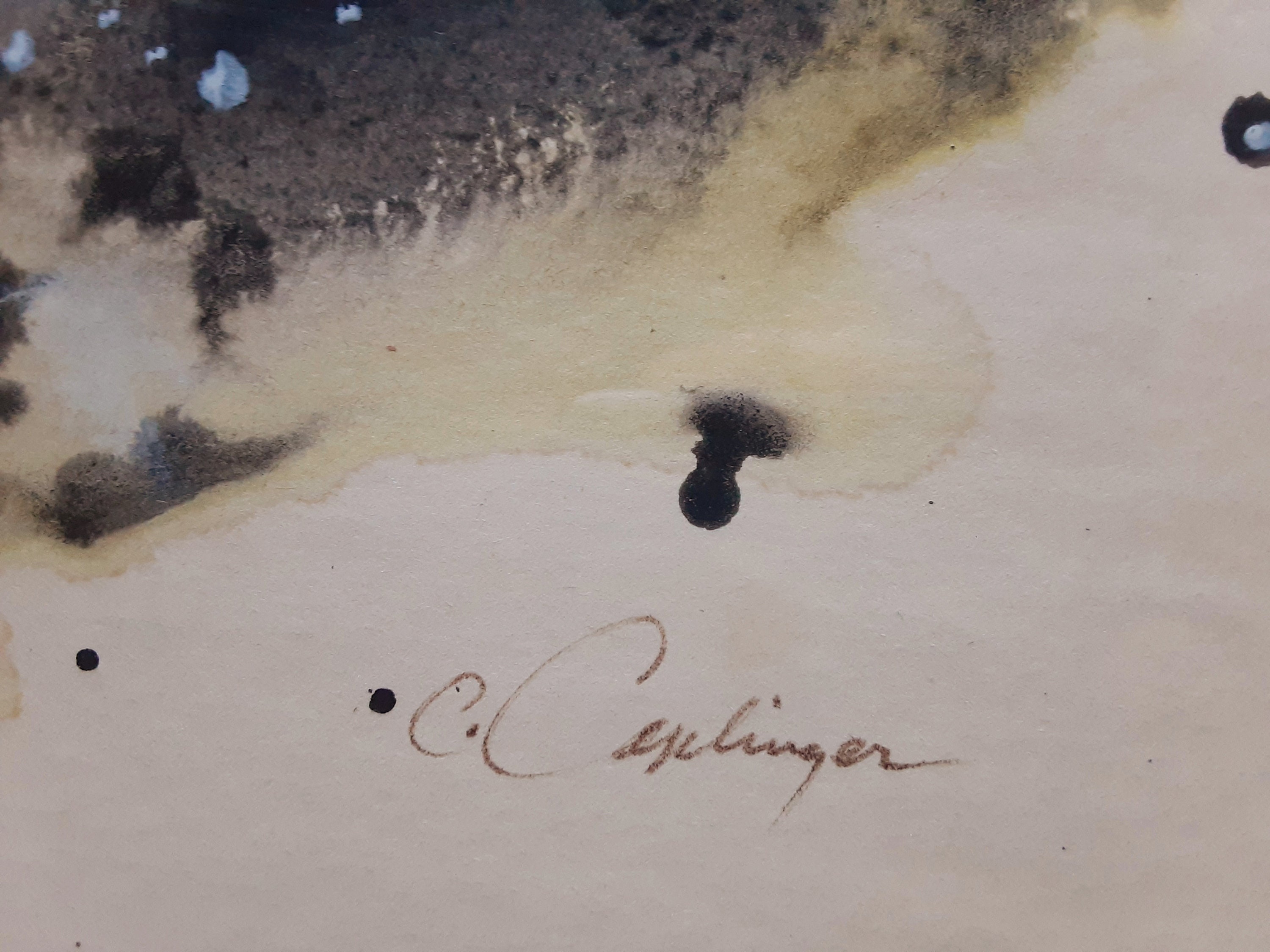 Chuck Caplinger Acrylic on Paper Mid Century Art Chuck - Etsy