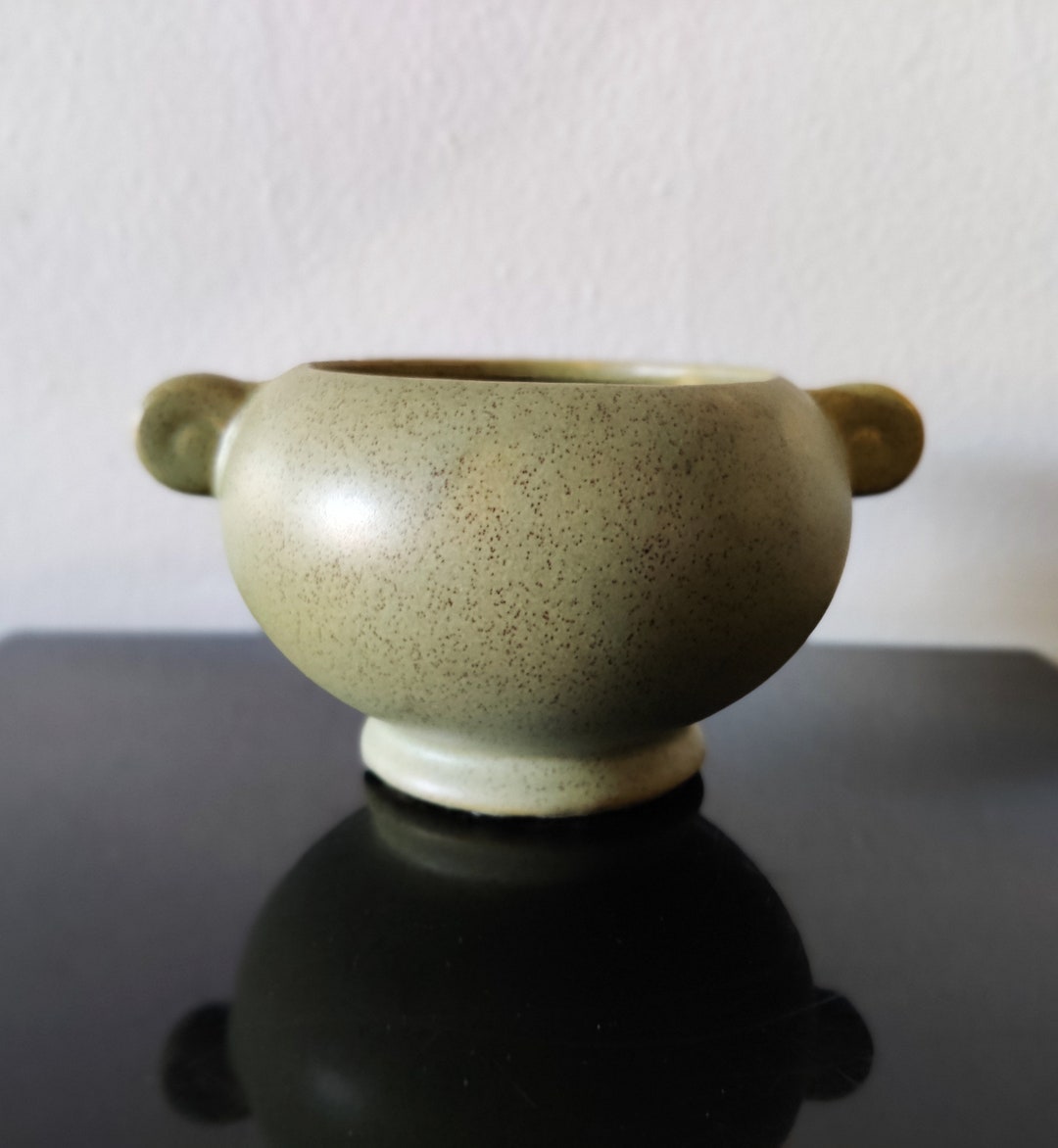 Vintage Mccoy Pottery Floraline Avocado Green Planter Mccoy Pottery ...