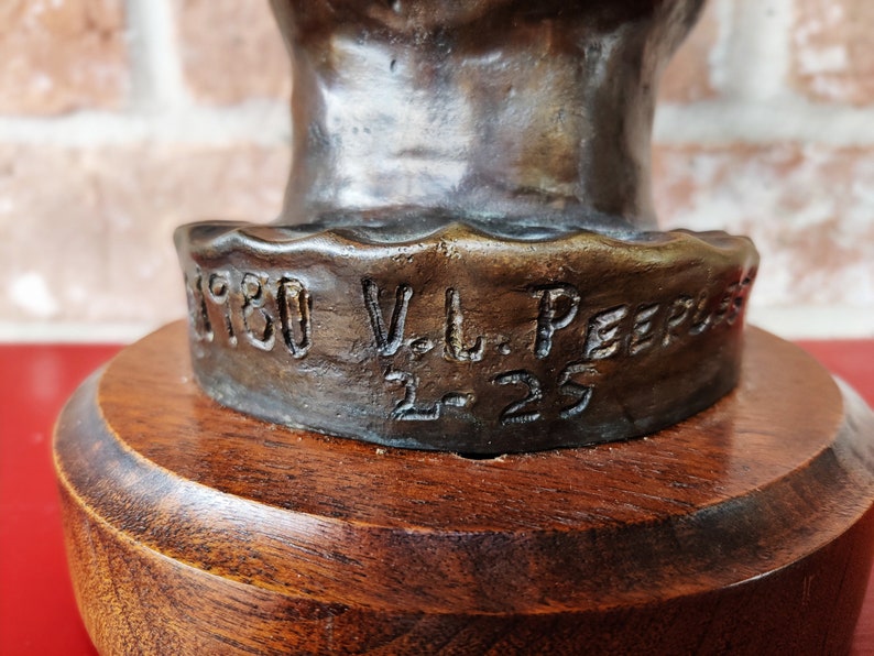 Verbal Peeples Bronze Sculpture Vintage Texas Art Bronze - Etsy