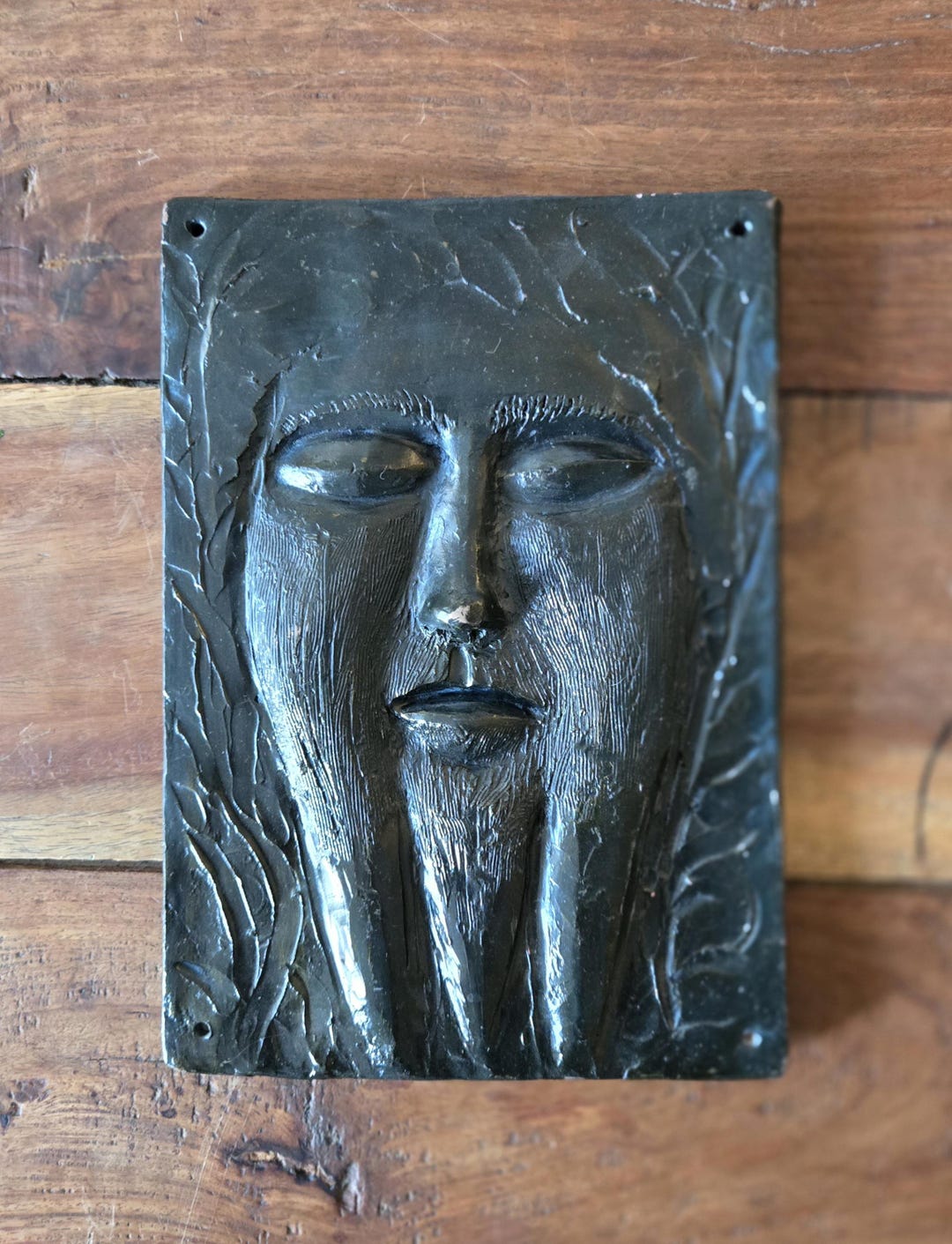 Mid Century Ceramic Face Wall Plaque - Giovanni Pribaz Italian Art - Etsy