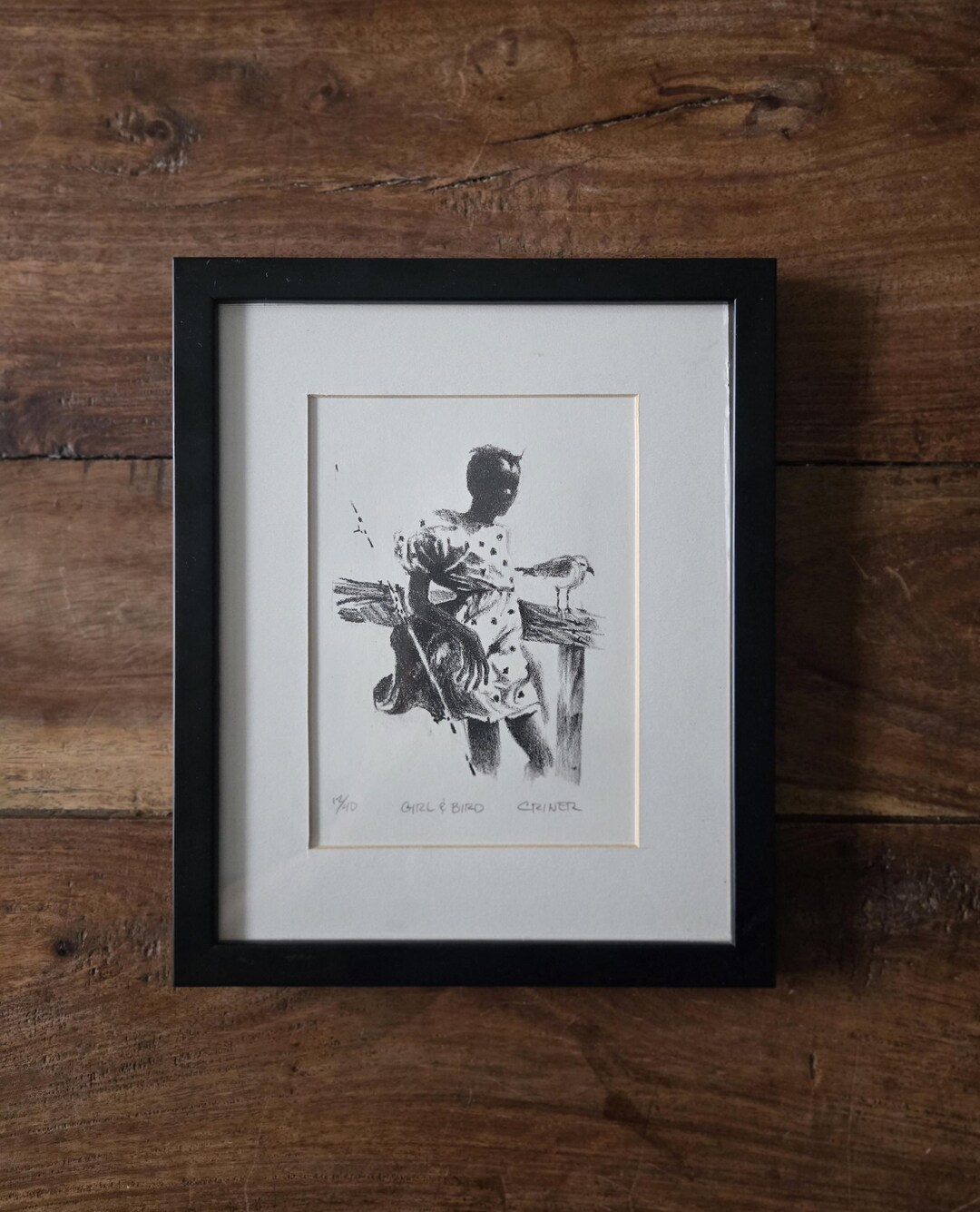 Charles Criner Stone Lithograph Original Art African American Art ...