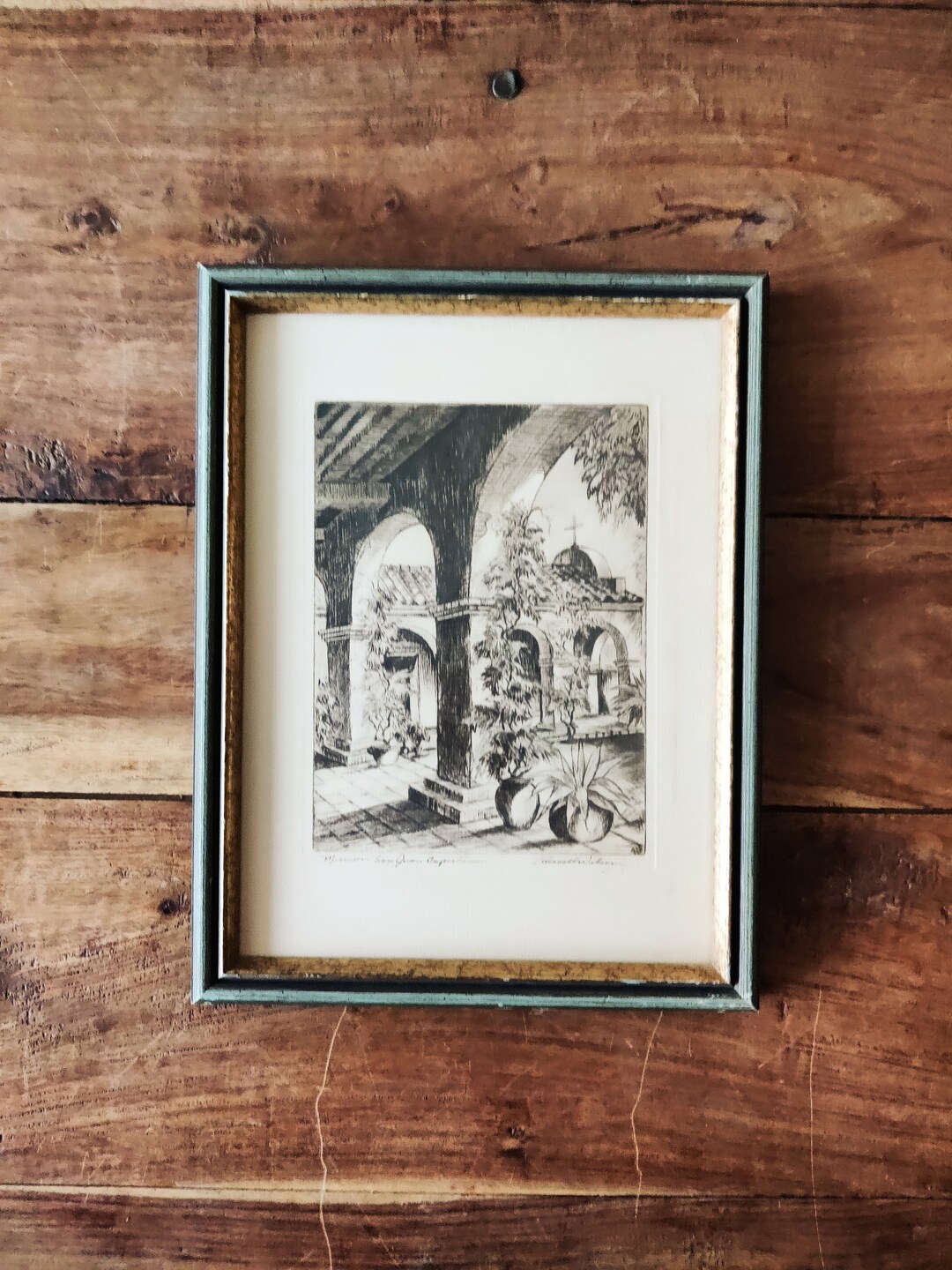 Antique Etching by Arthur Russell Wilson Original Art Vintage ...