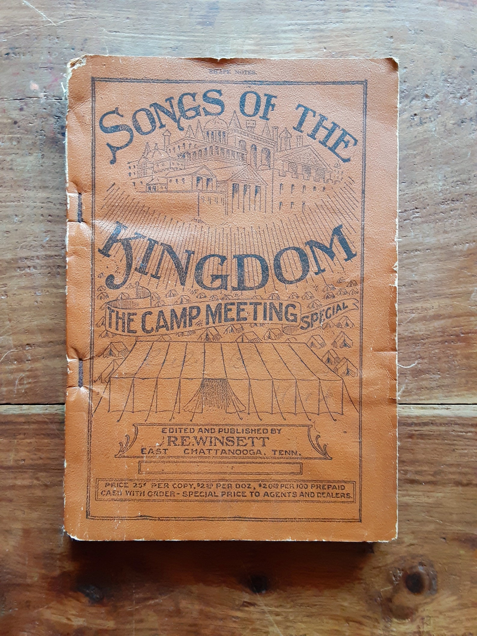 Antique Gospel Song Book Songs of the Kingdom R E Winsett - Etsy
