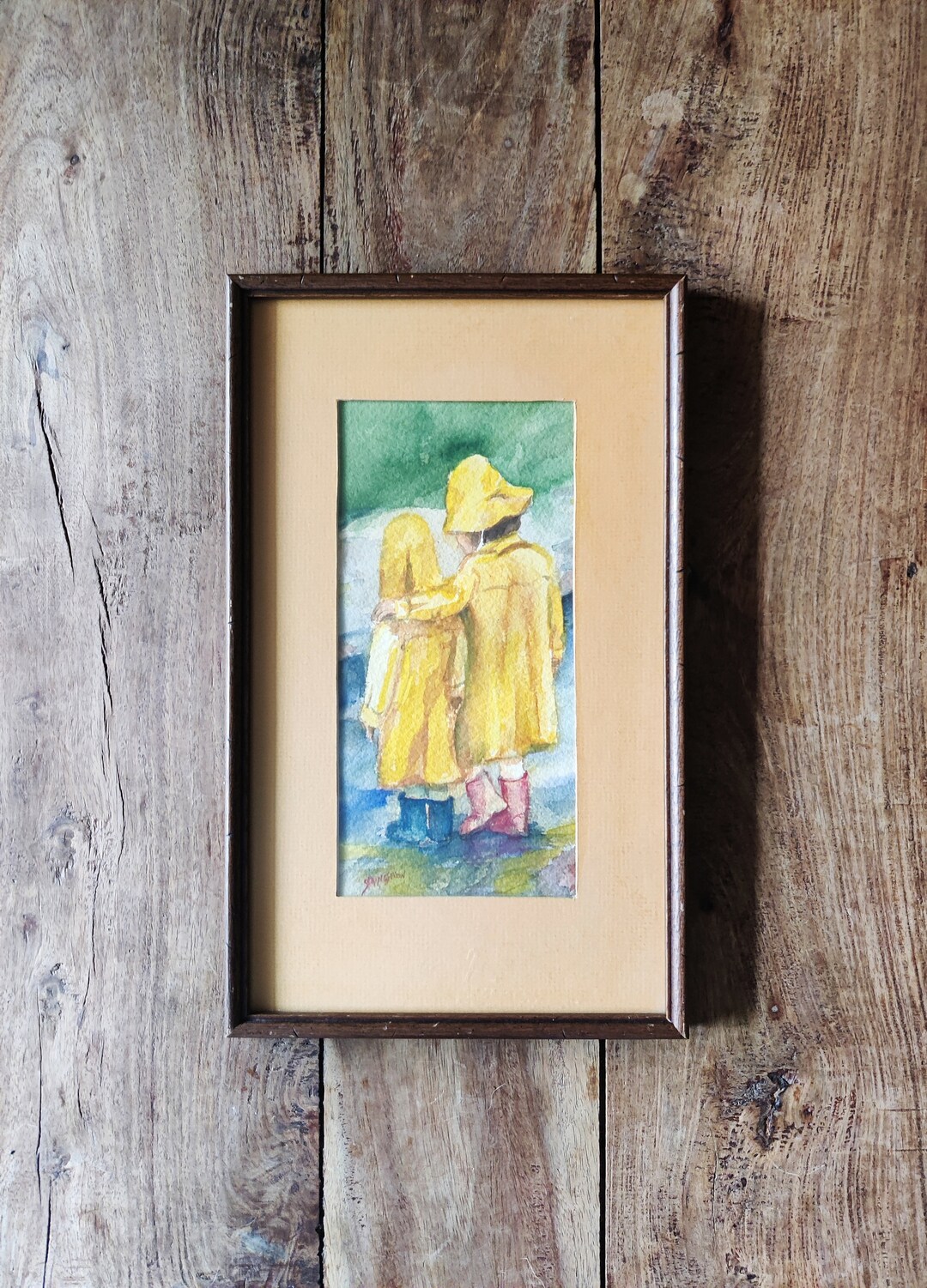 Vintage Watercolor Painting by Jeanie Stringfellow Original Art Vintage ...