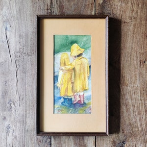 Vintage Watercolor Painting by Jeanie Stringfellow Original Art Vintage ...