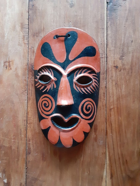 Lenca Pottery Folk Art Ceramic Mask Honduras Folk Art | Etsy