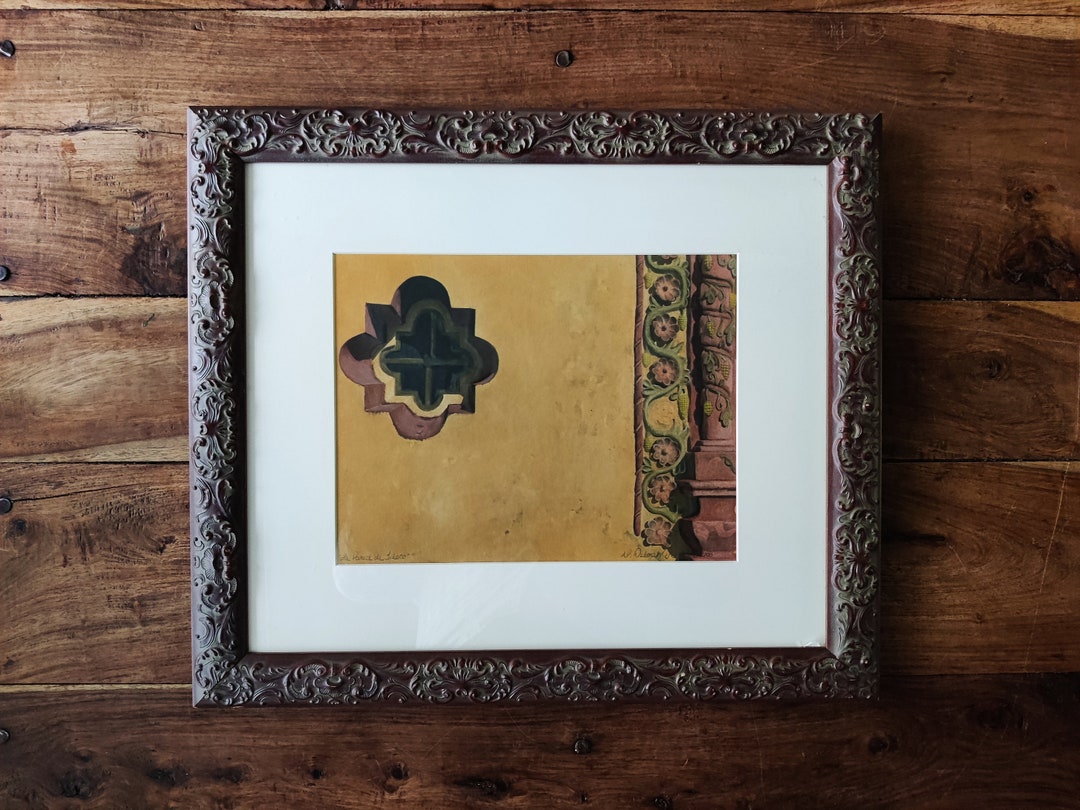 Deborah Dupont Lithograph: "las Pared De Tilaco" Mexican Art - Etsy