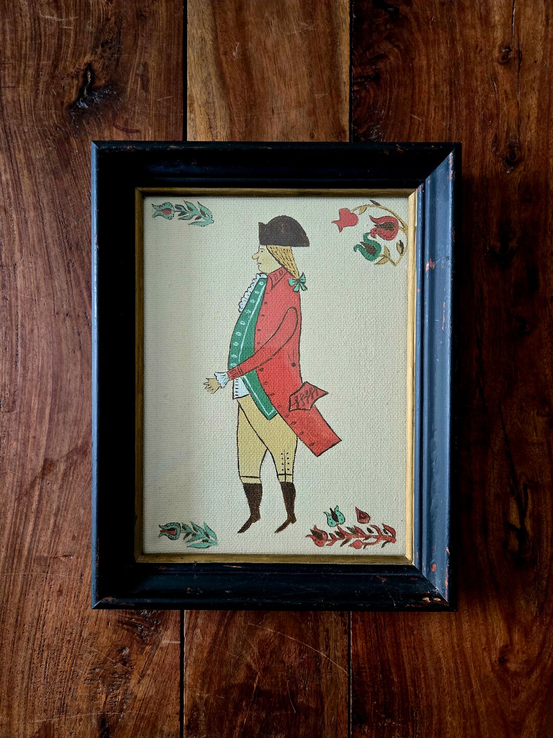 Antique Folk Art Painting on Board Original Art Colonial Paintings Primitive Art - Etsy