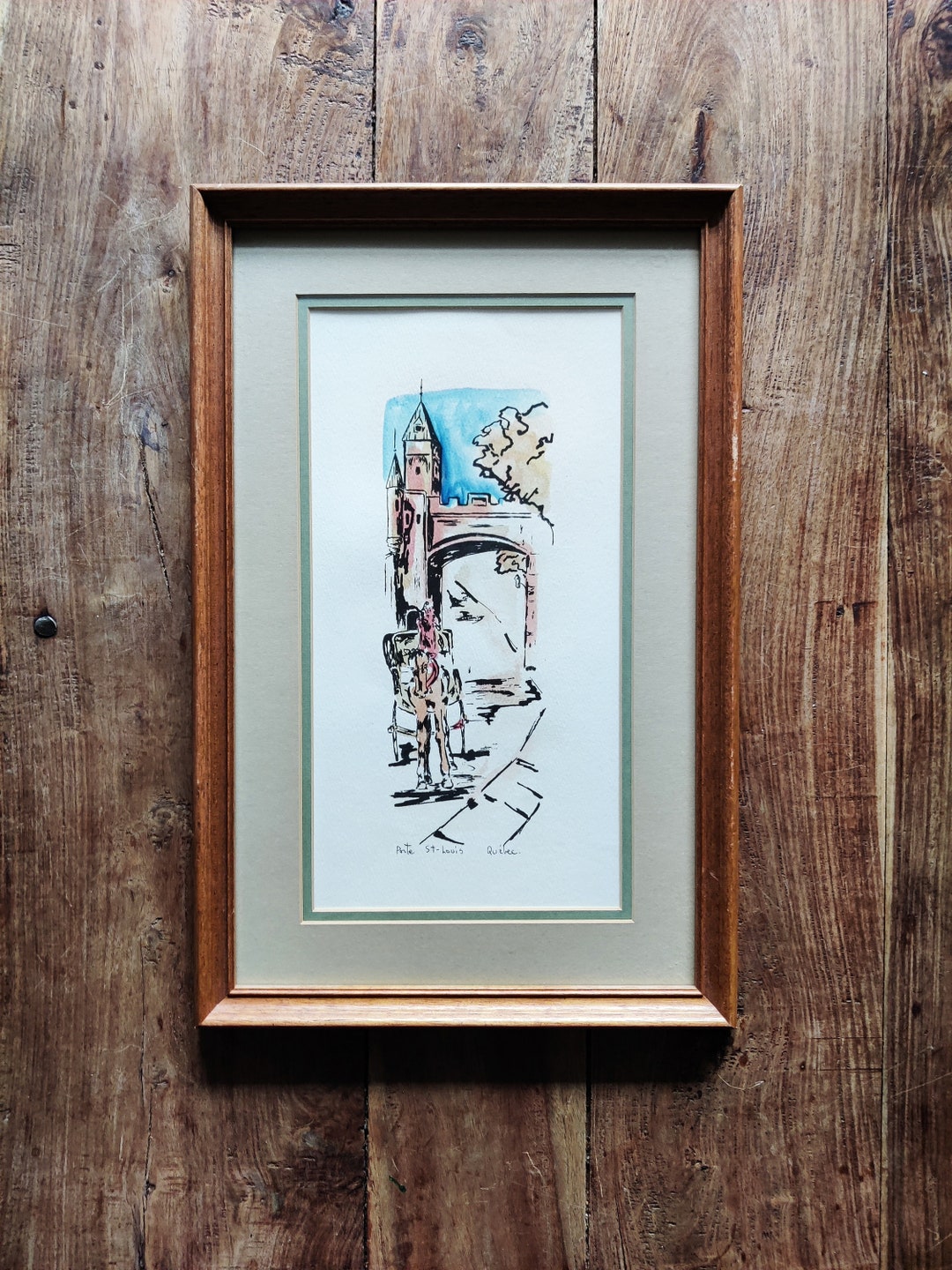 Serge Paque: Mid-century Quebec Watercolor Paintings (set of 2) - Etsy