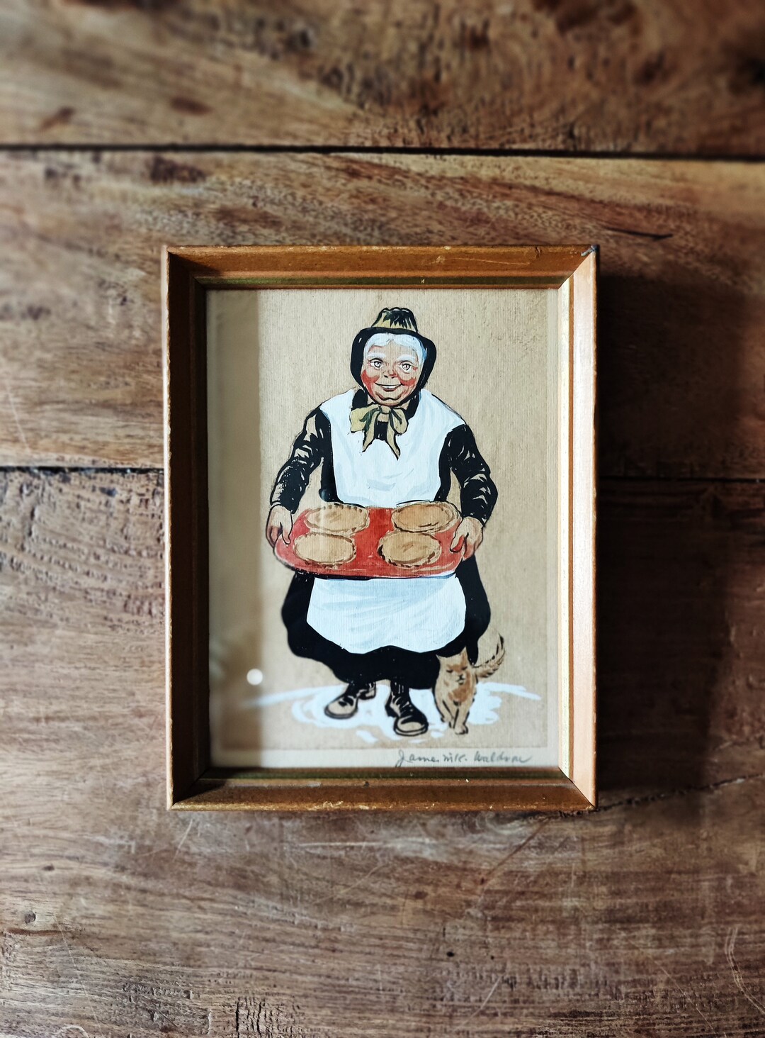 James Mackellar Waldron Amish Folk Art Painting Original Art James ...