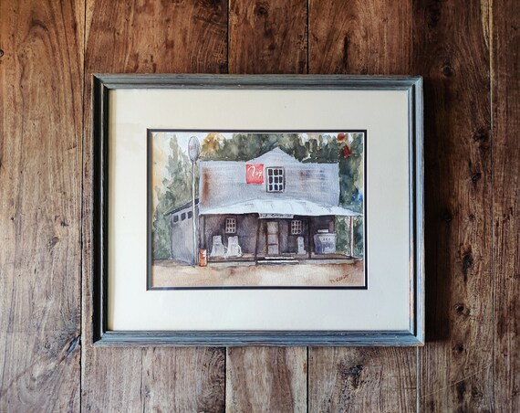 Vintage Watercolor Painting by M Elliott Original Art Vintage - Etsy