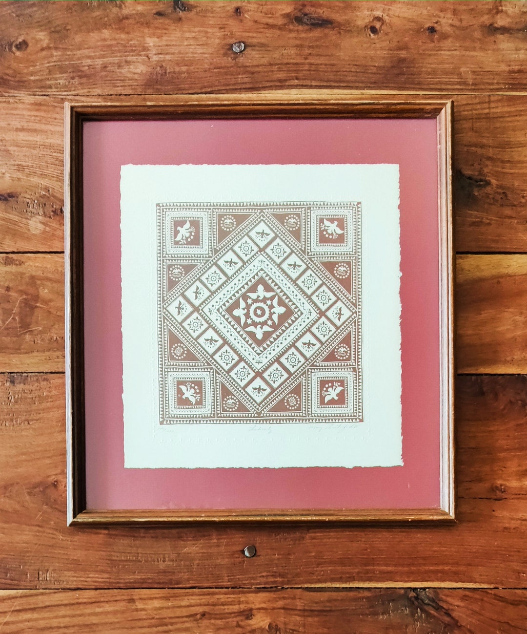 Mary Rutherford Embossed Quilt Art Original Art Folk Art Quilts Mary ...