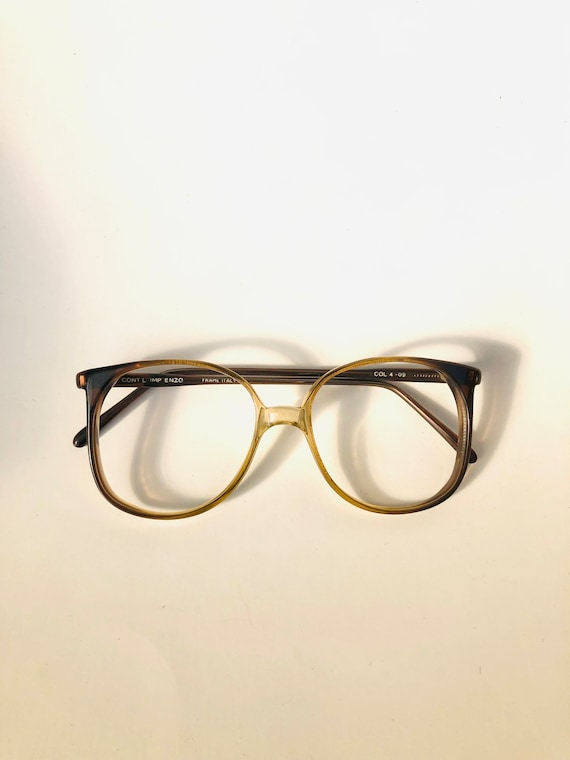 Brown Enzo Italian Eyeglasses frames. Made in Italy. … - Gem