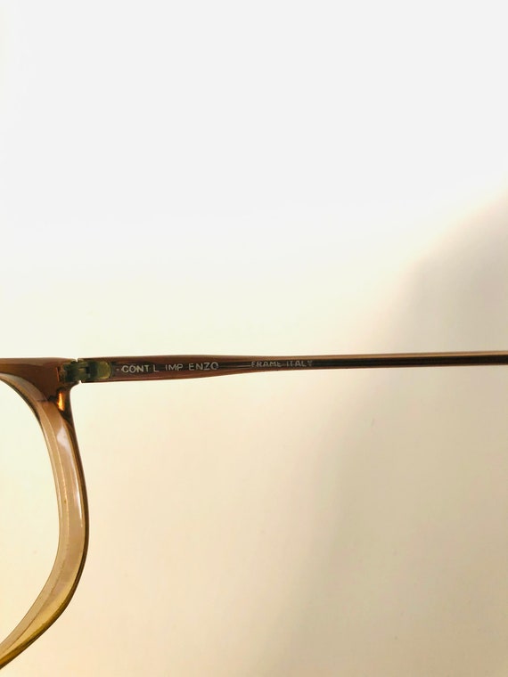 Brown Enzo Italian Eyeglasses frames. Made in Italy. … - Gem