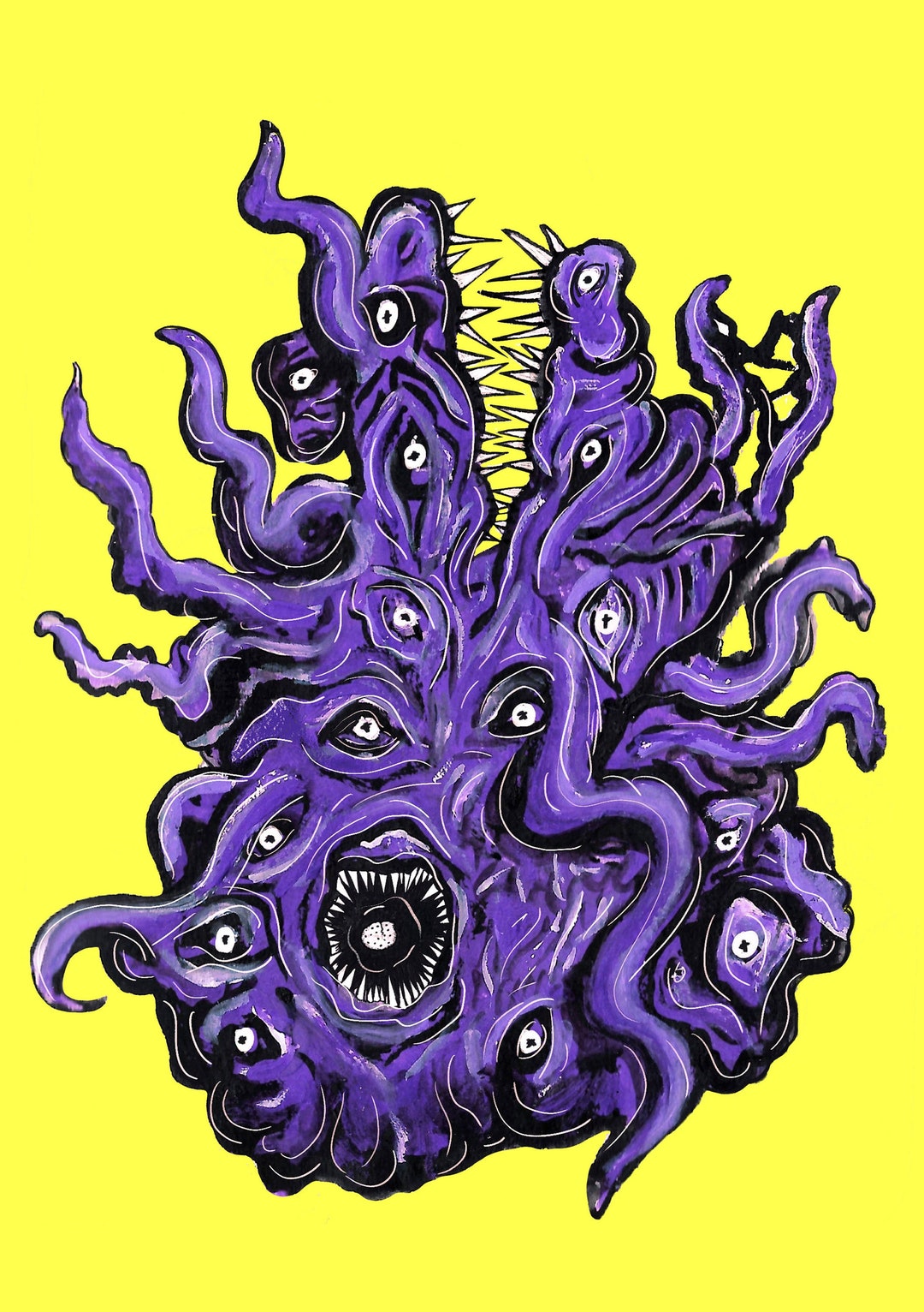 Shoggoth Print | Lovecraft | Digital Print | Horror | Illustration ...