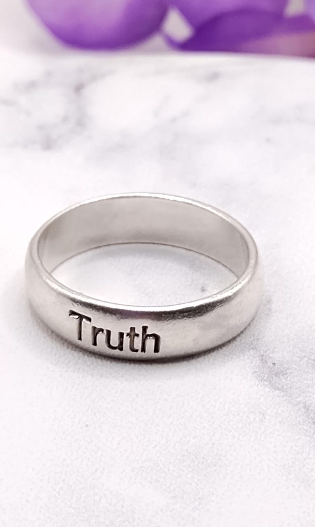 Bob Siemon Designs Sterling Silver Truth Ring. Vintage ,size 6.75 ...