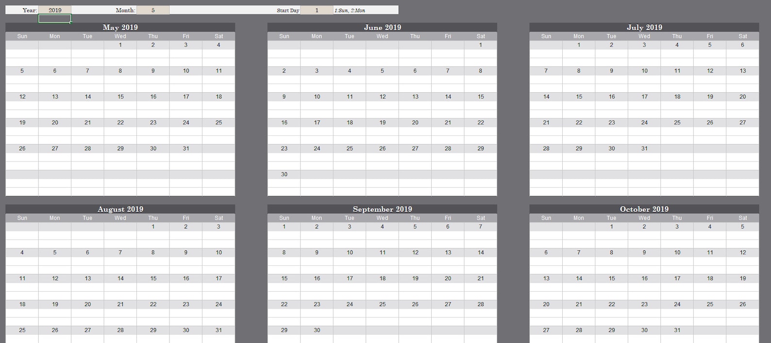 Event Calendar, Yearly Calendar, Monthly Calendar, Weekly Calendar ...