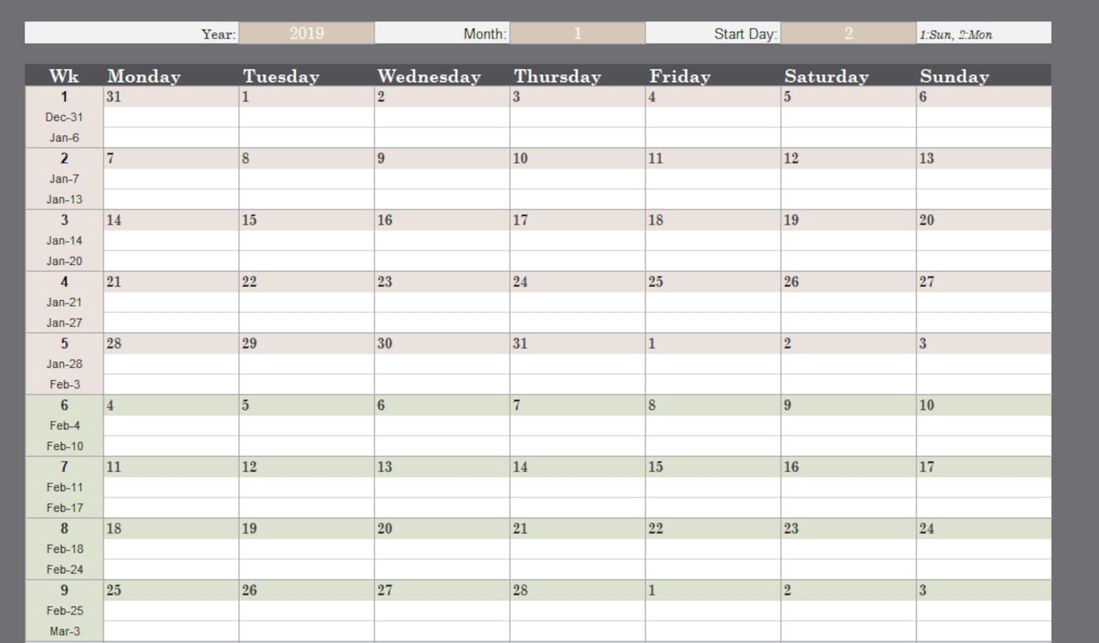 Event Calendar, Yearly Calendar, Monthly Calendar, Weekly Calendar ...