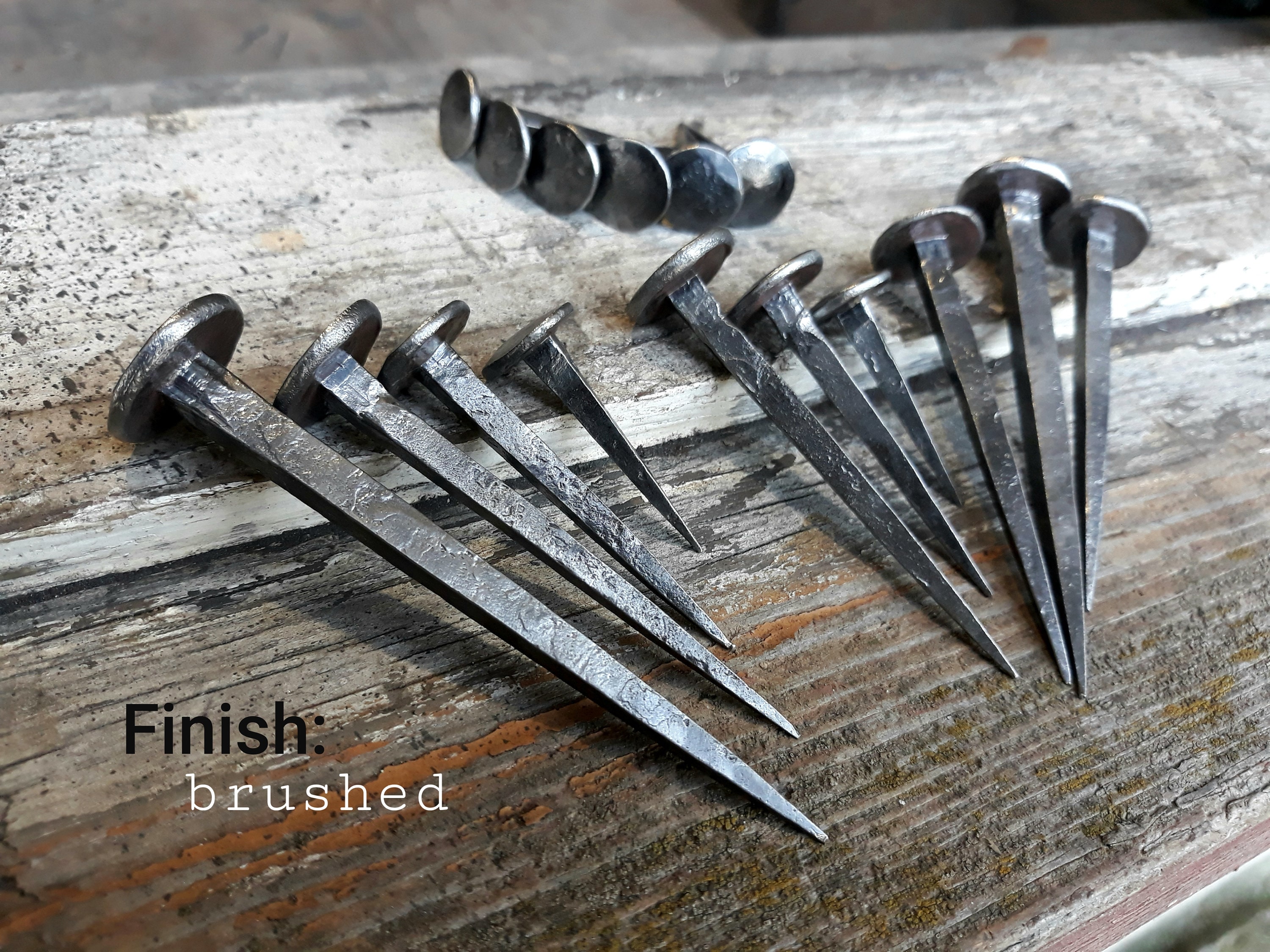 Hand Forged Iron Nails Different Sizes Rustic Farmhouse Style | Etsy Canada