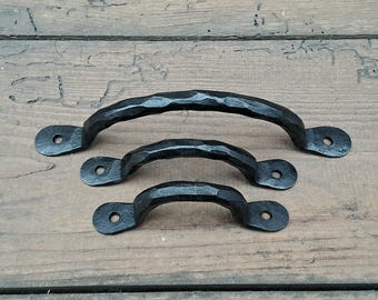 Hand Forged Cabinet Pulls - Etsy