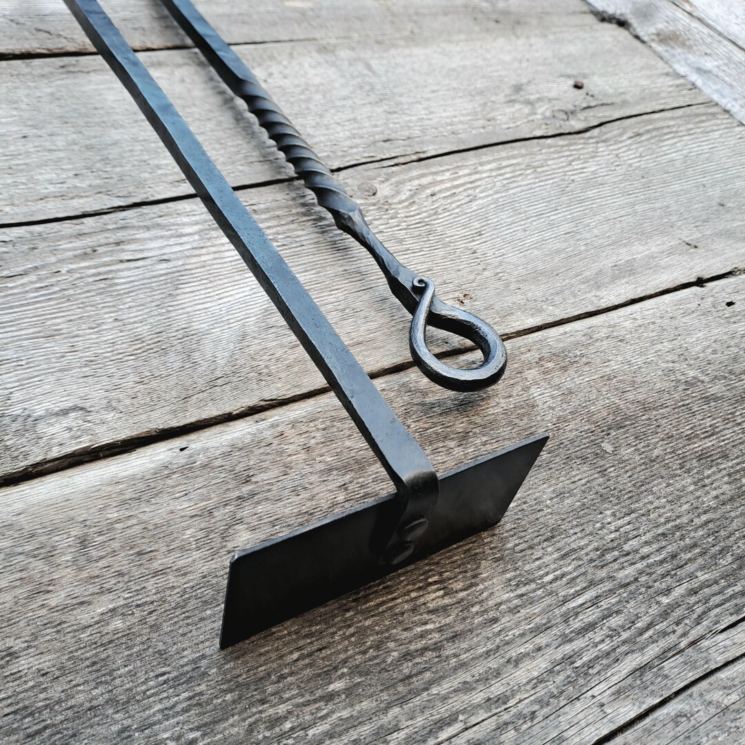 Hand-forged Ash Rake for Fireplace | 31 in (80 Cm) - Etsy