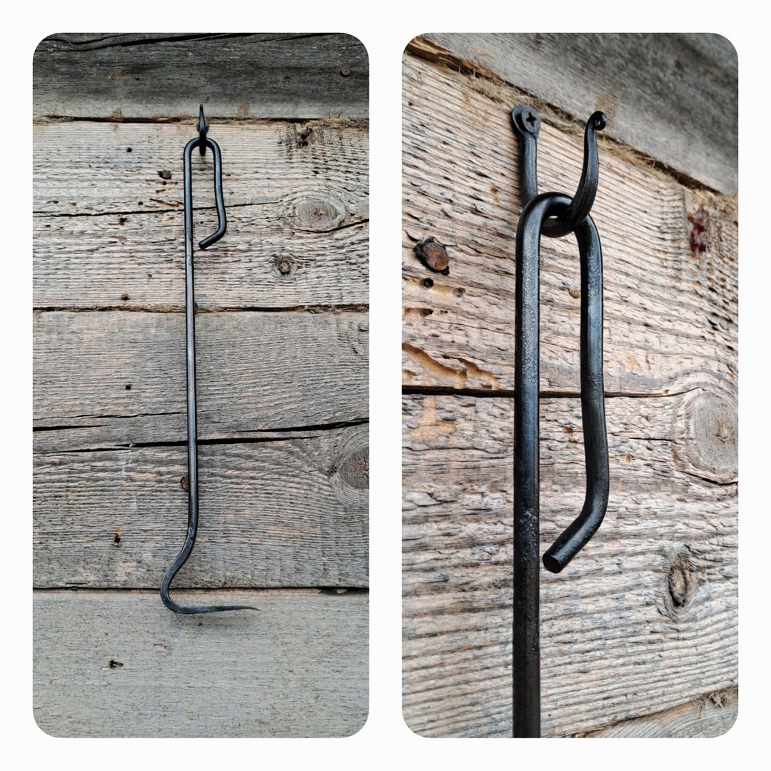 Hand Forged Mini Poker for Wood Stove Wrought Iron Poker for Small Fire ...