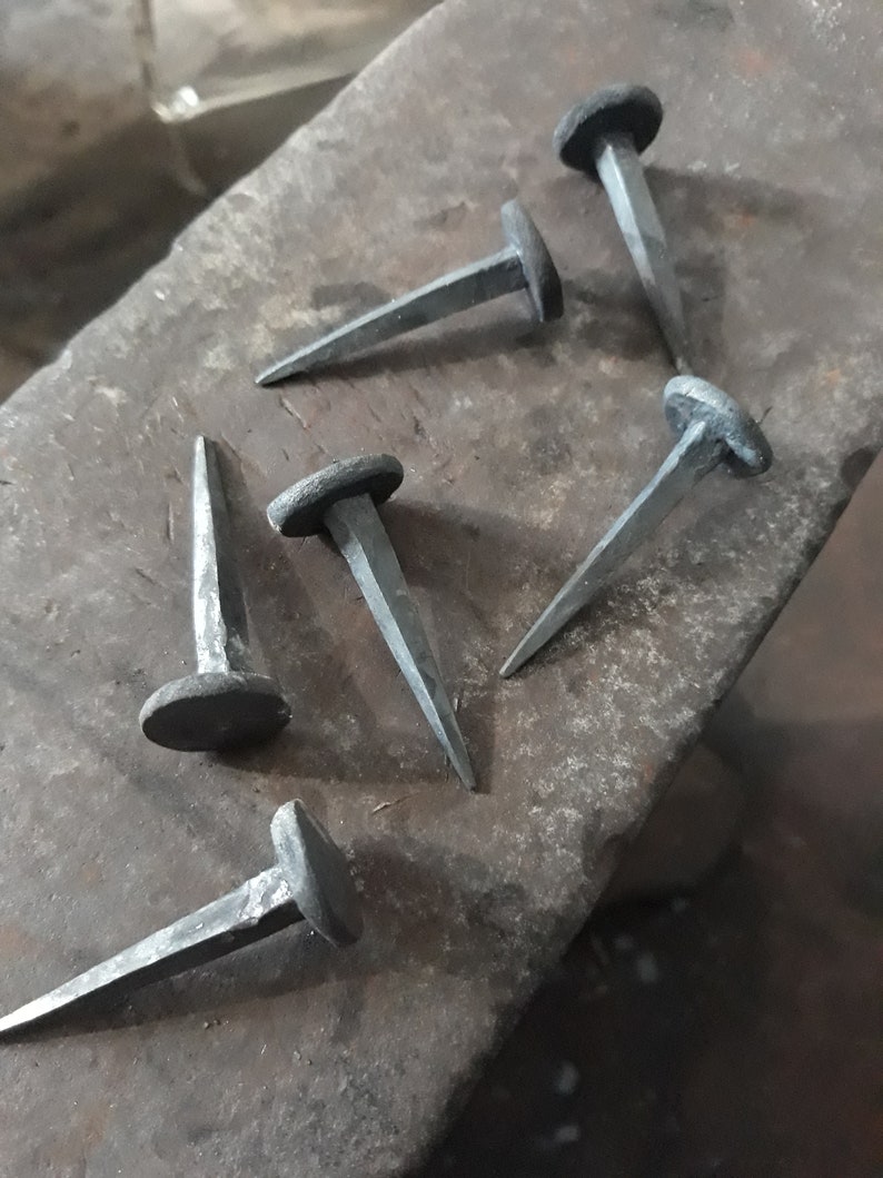 Hand Forged Iron Nails Different Sizes Rustic Farmhouse Style | Etsy