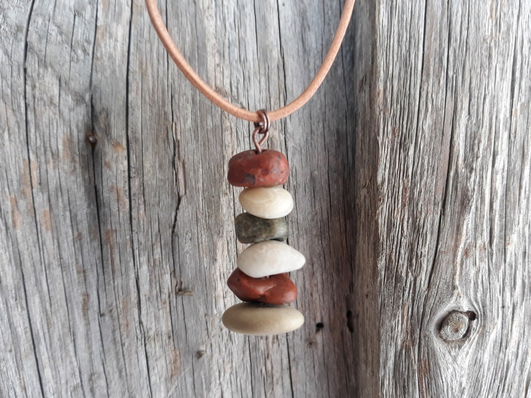 Beach Stone Pendant Sea Stone Necklace Nature Jewelry - Etsy