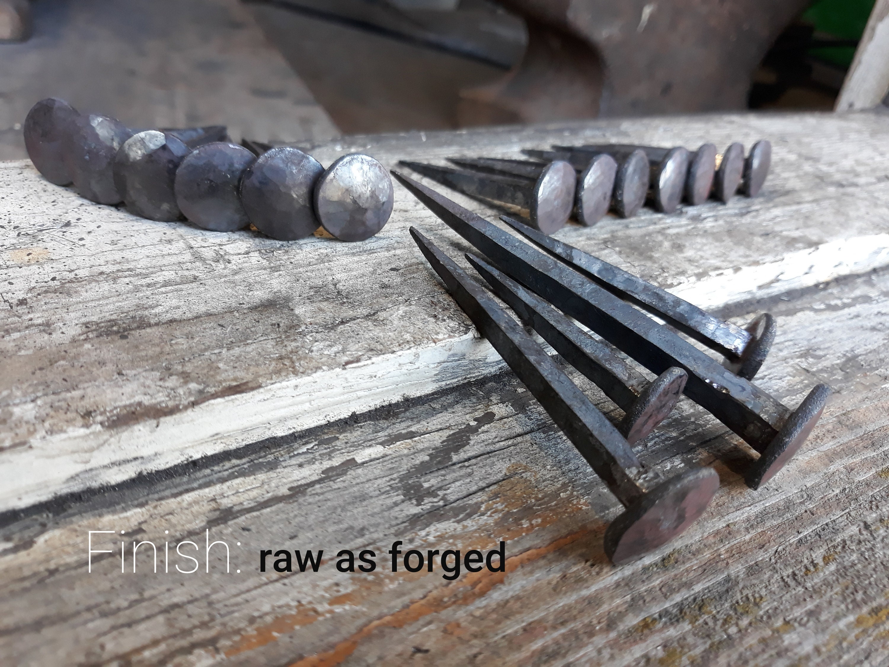 Hand Forged Iron Nails Different Sizes Rustic Farmhouse Style | Etsy Canada