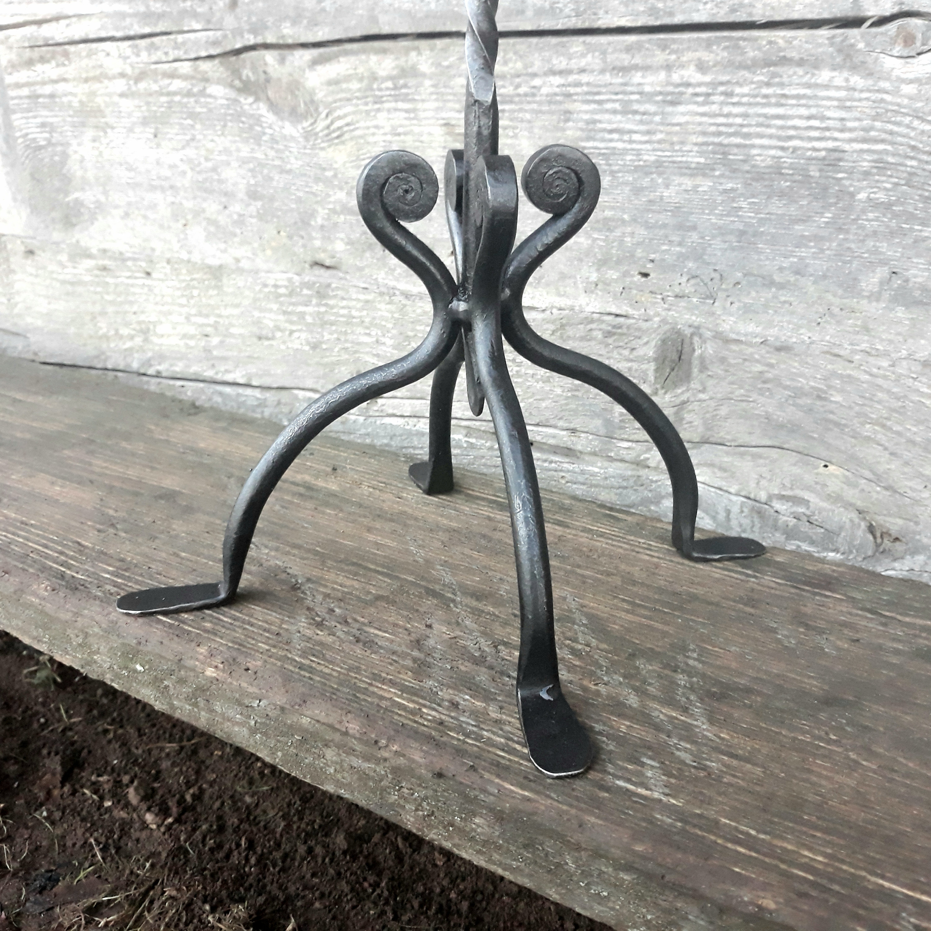 Set of Hand Forged Fireplace Tools & Stand Shovel Poker | Etsy