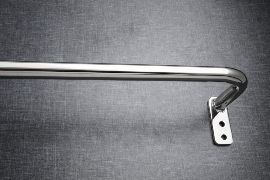 Solid Brass Curtain Rod, French Return Style – Unlacquered Brass or ...