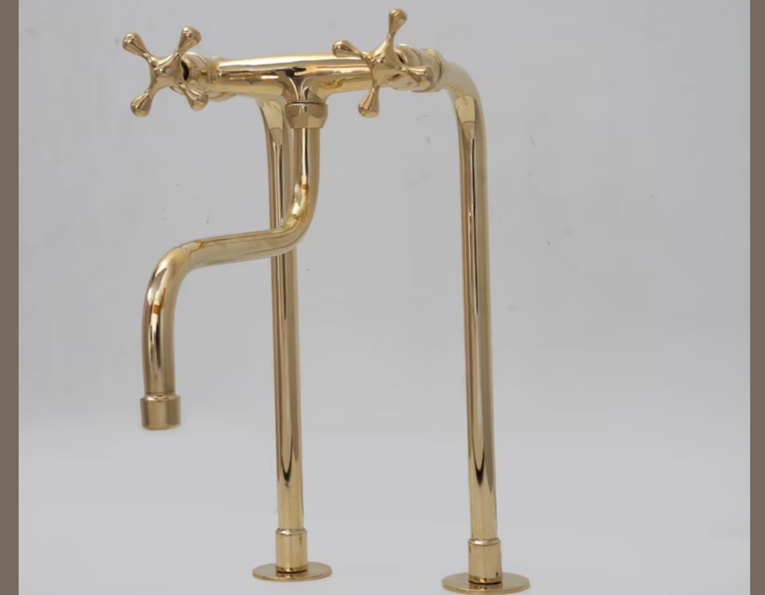 Brass Kitchen Faucet, Elephant Faucet, Sink Faucet Unlacquered Brass ...