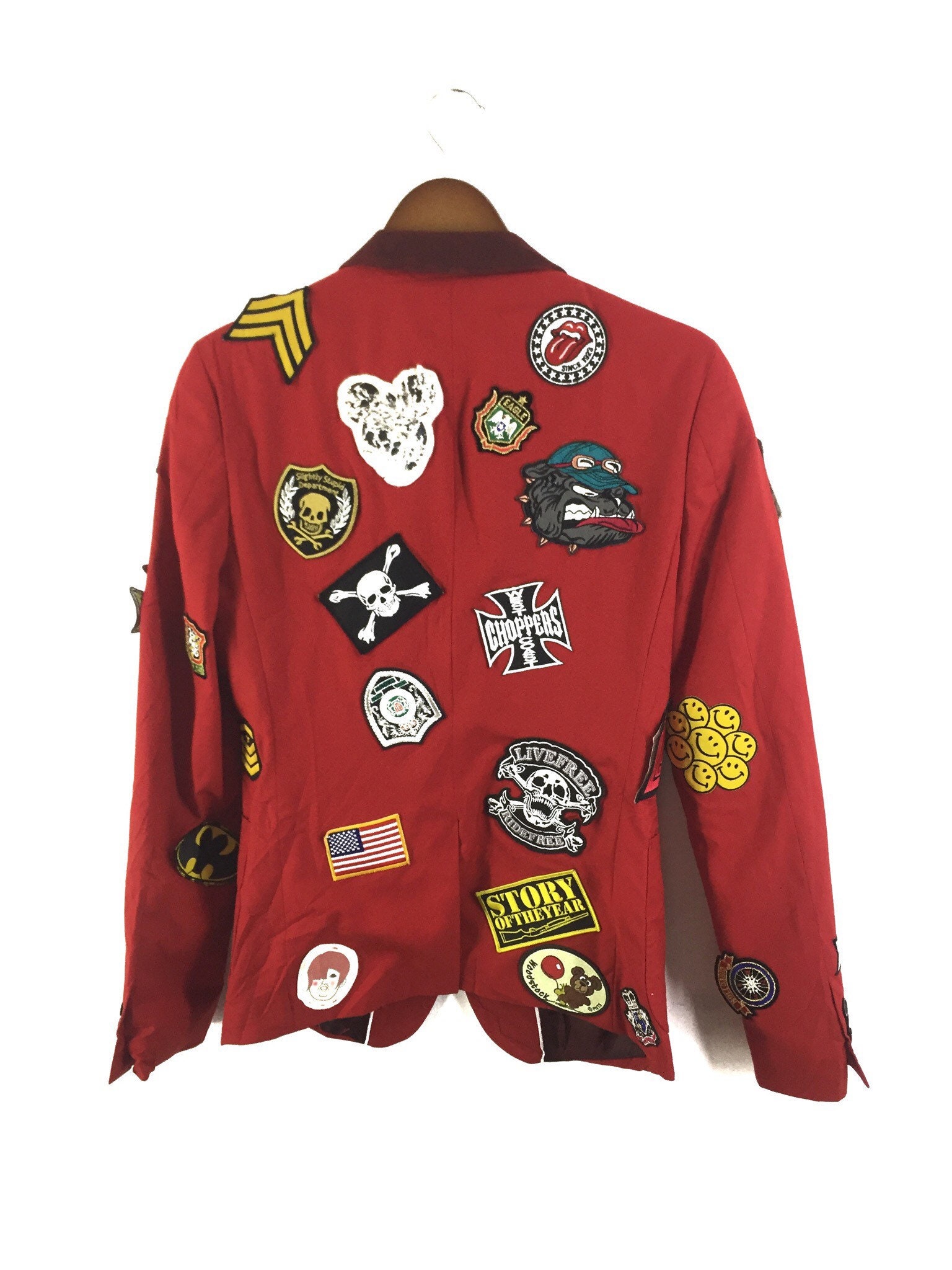 Punk Design Patches Blazer/Jacket | Etsy